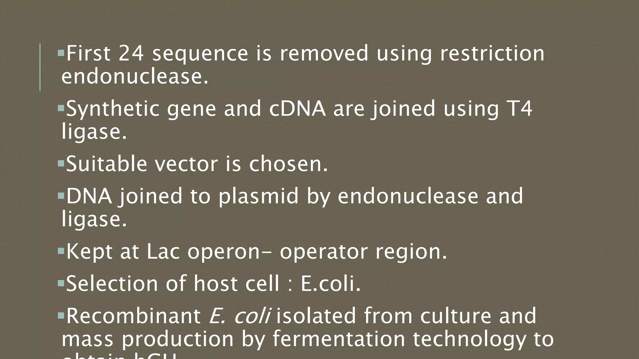 Recombinant growth hormone | PPTX