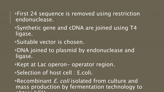 Recombinant growth hormone | PPTX