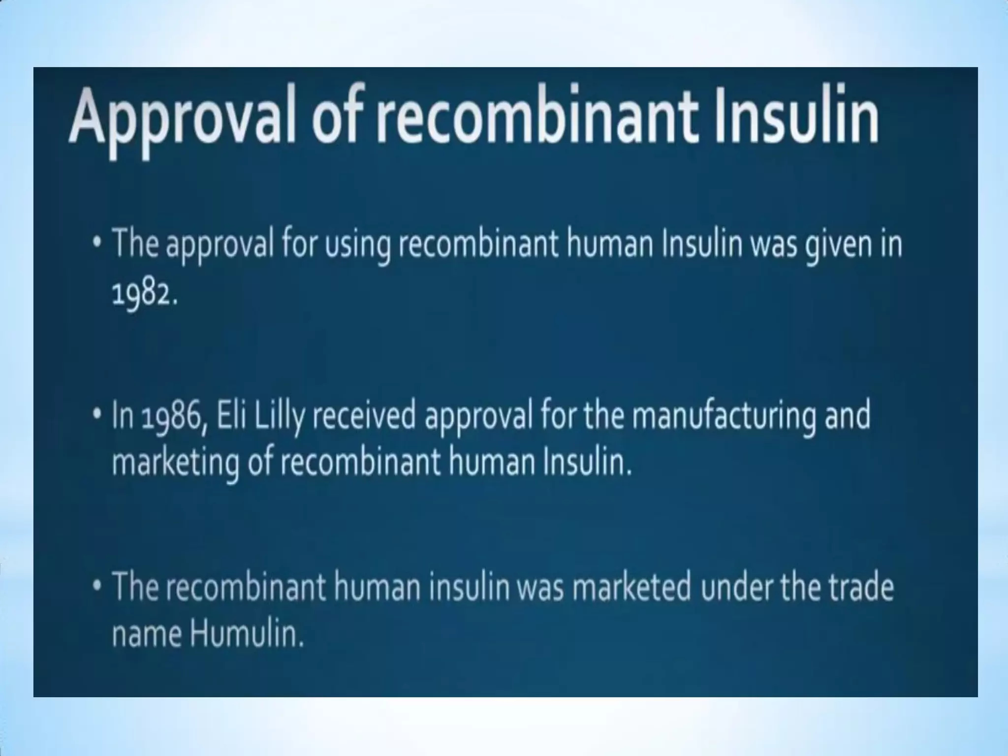 Recombinant production of insulin | PDF