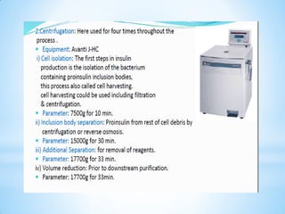 Recombinant production of insulin | PDF