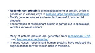 Recombinant protein | PPTX