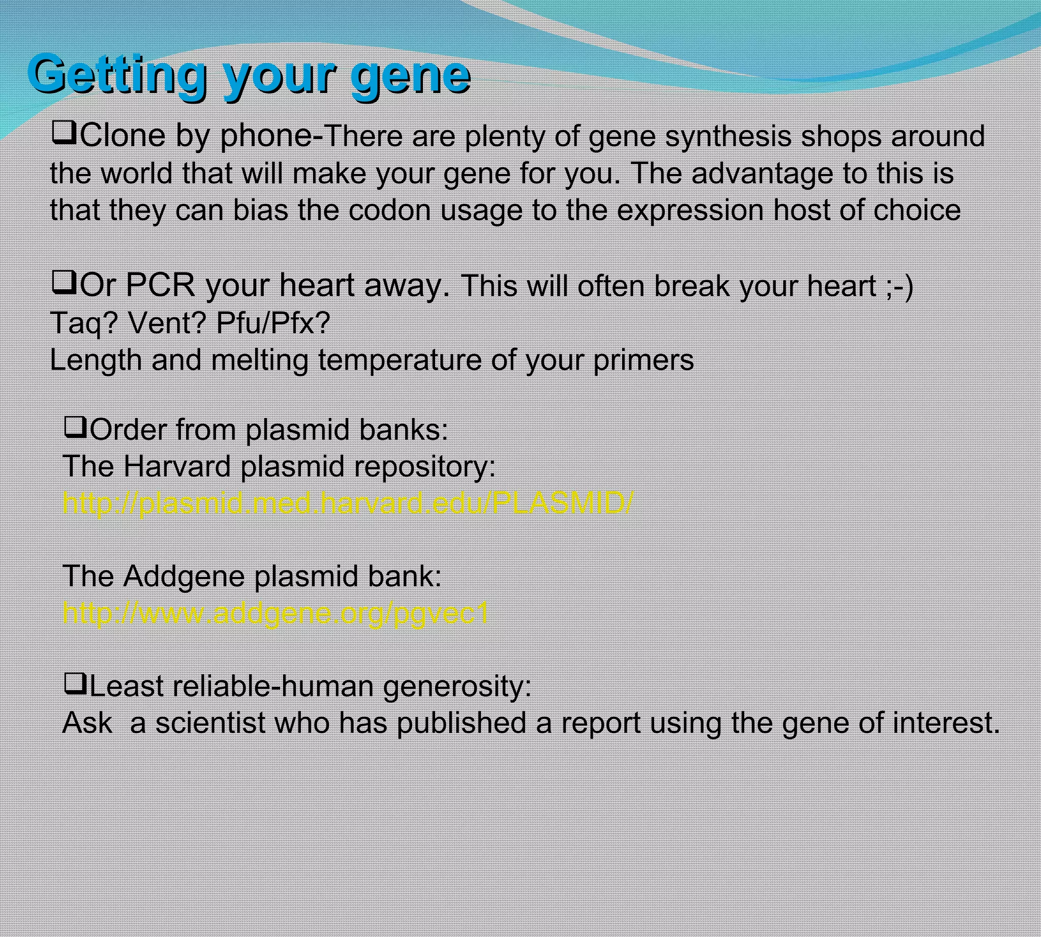 Recombinant protein expression and purification Lecture | PPT