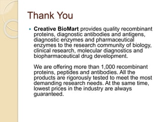 Recombinant proteins by creative biomart (1) | PPT