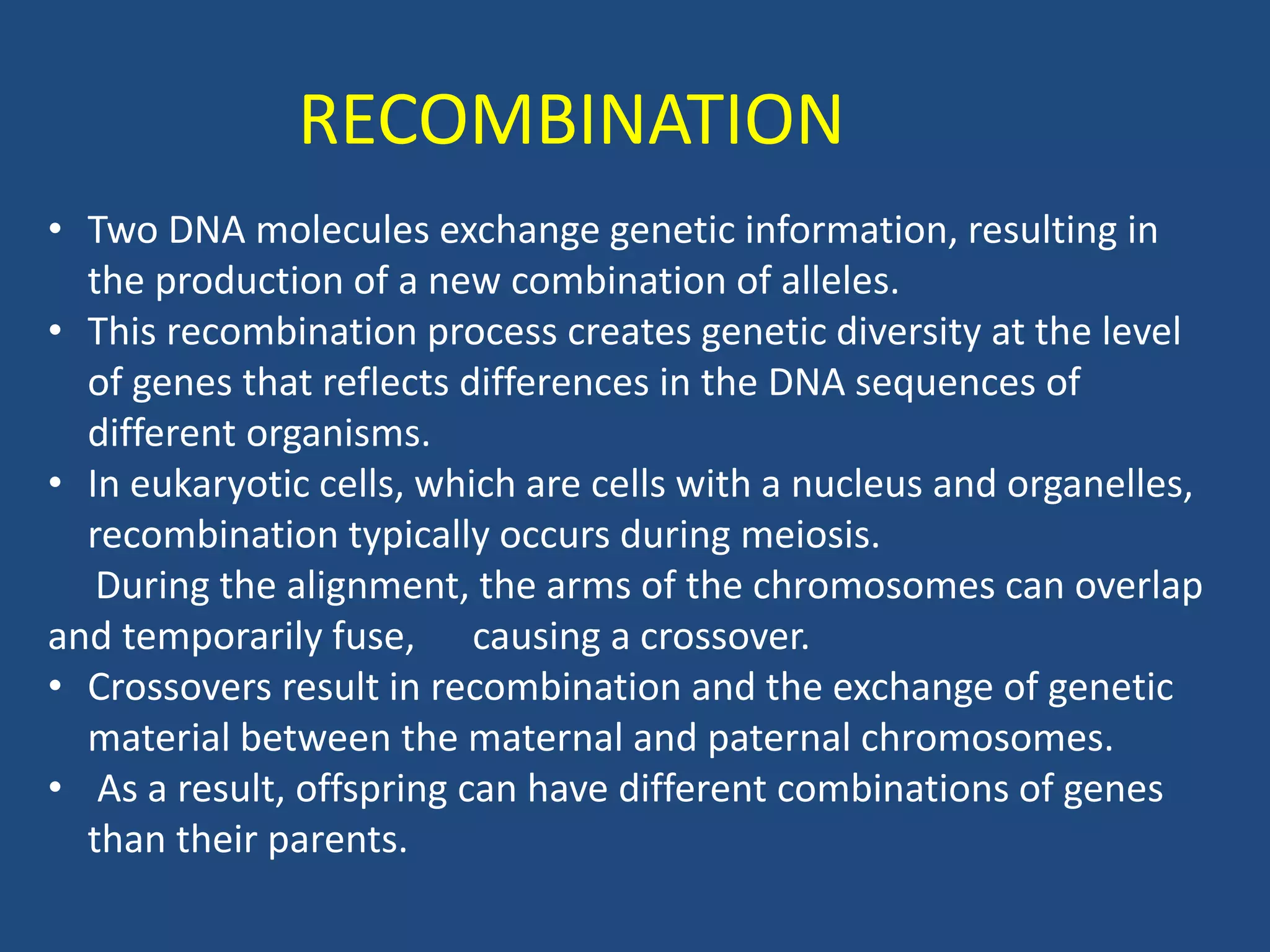 Recombination | PPTX