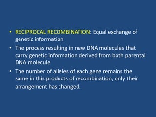 Recombination | PPTX