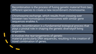 recombination.pptx 4 types of recombination | PPTX