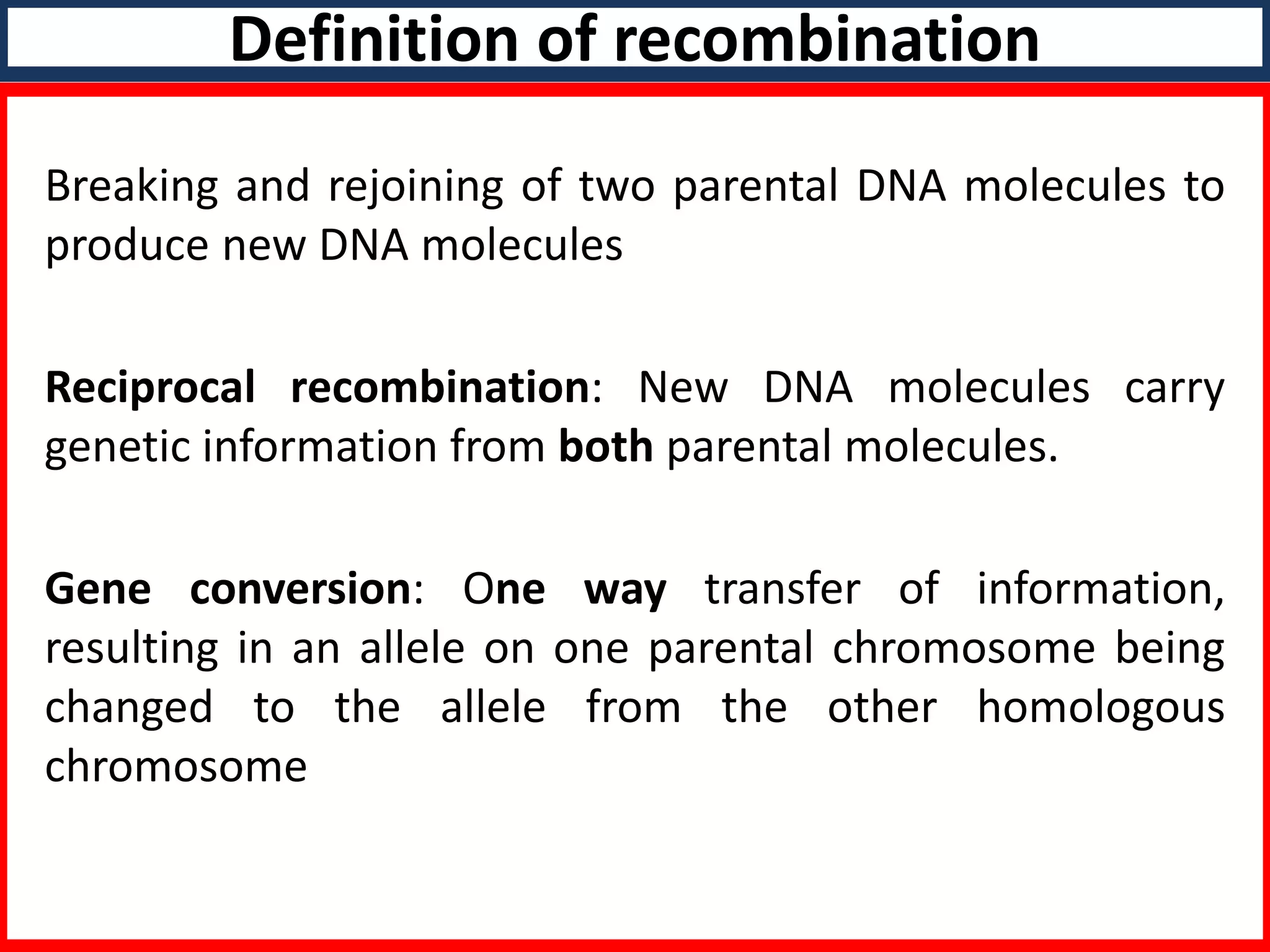 Recombination Final.ppt