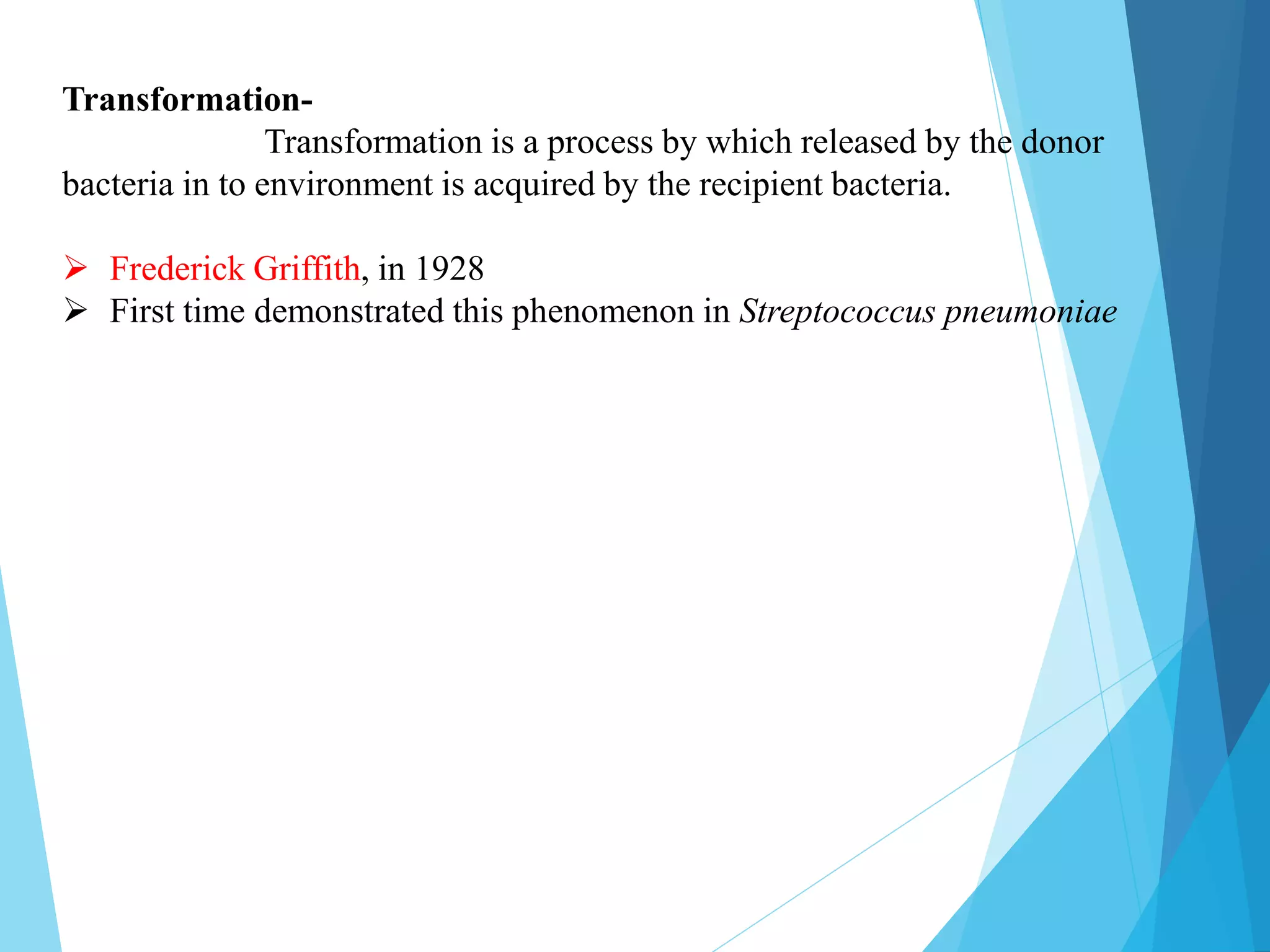Recombination in bacteria | PPTX