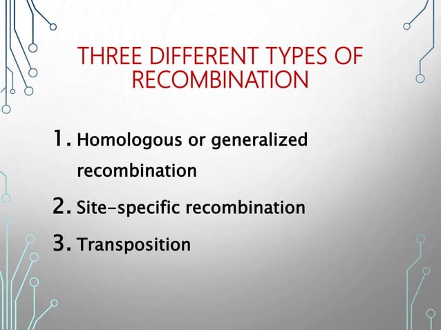 Recombination model and cytological basis of crossing over | PPTX