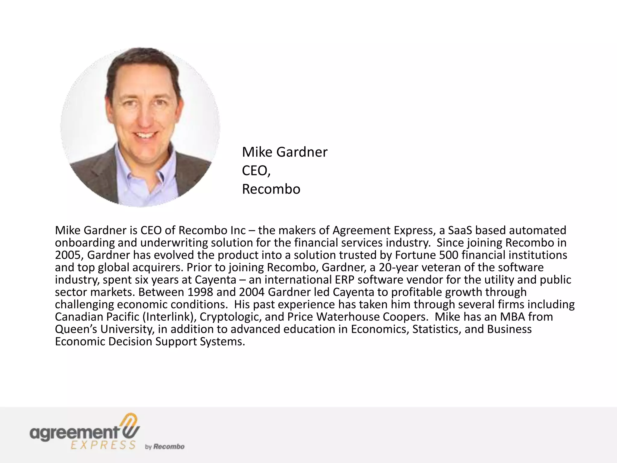 Agreement Express developing a strategic roadmap to automated ...