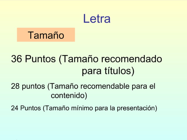 Recomendaciones Presentacion Power Point Copia Ppt