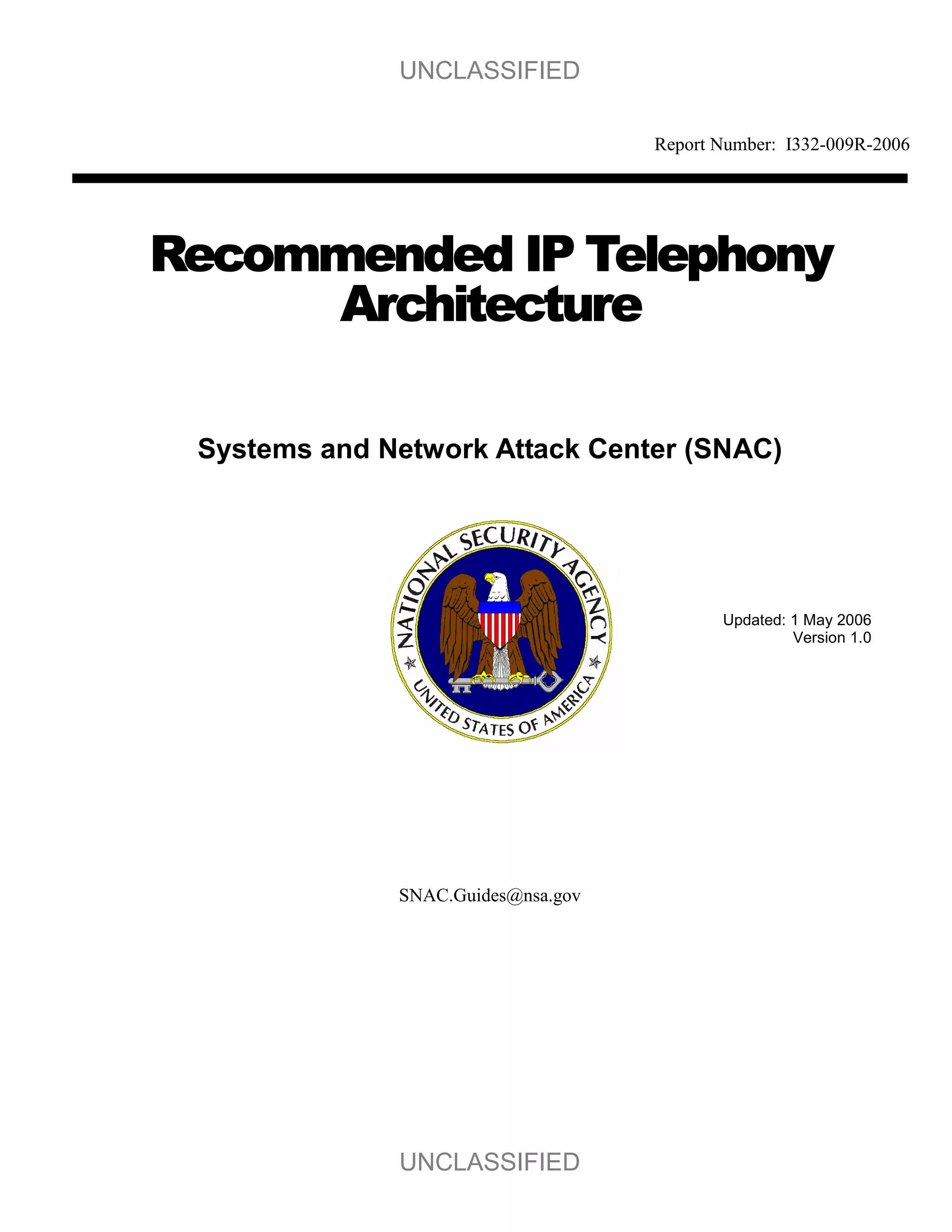 Recomended ip telephony architecture | PDF