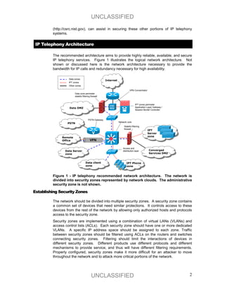 Recomended ip telephony architecture | PDF