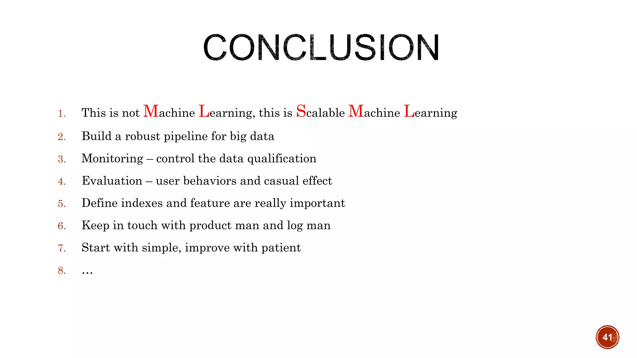 Practical Recommendation System - Scalable Machine Learning | PPTX