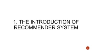 Practical Recommendation System - Scalable Machine Learning | PPTX