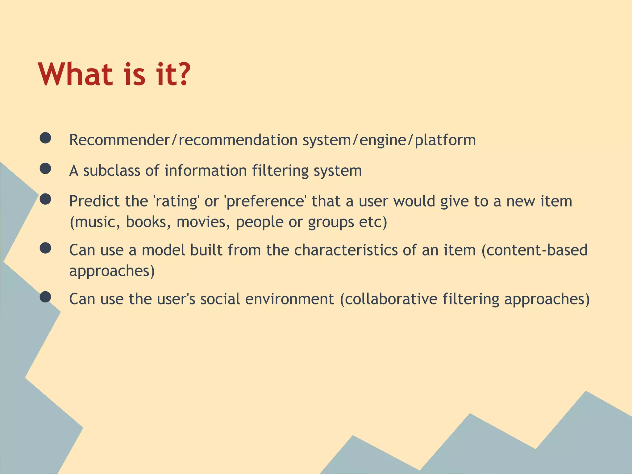 Recommendation engines | PDF