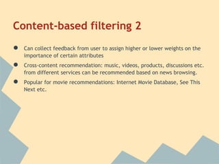 Recommendation engines | PDF