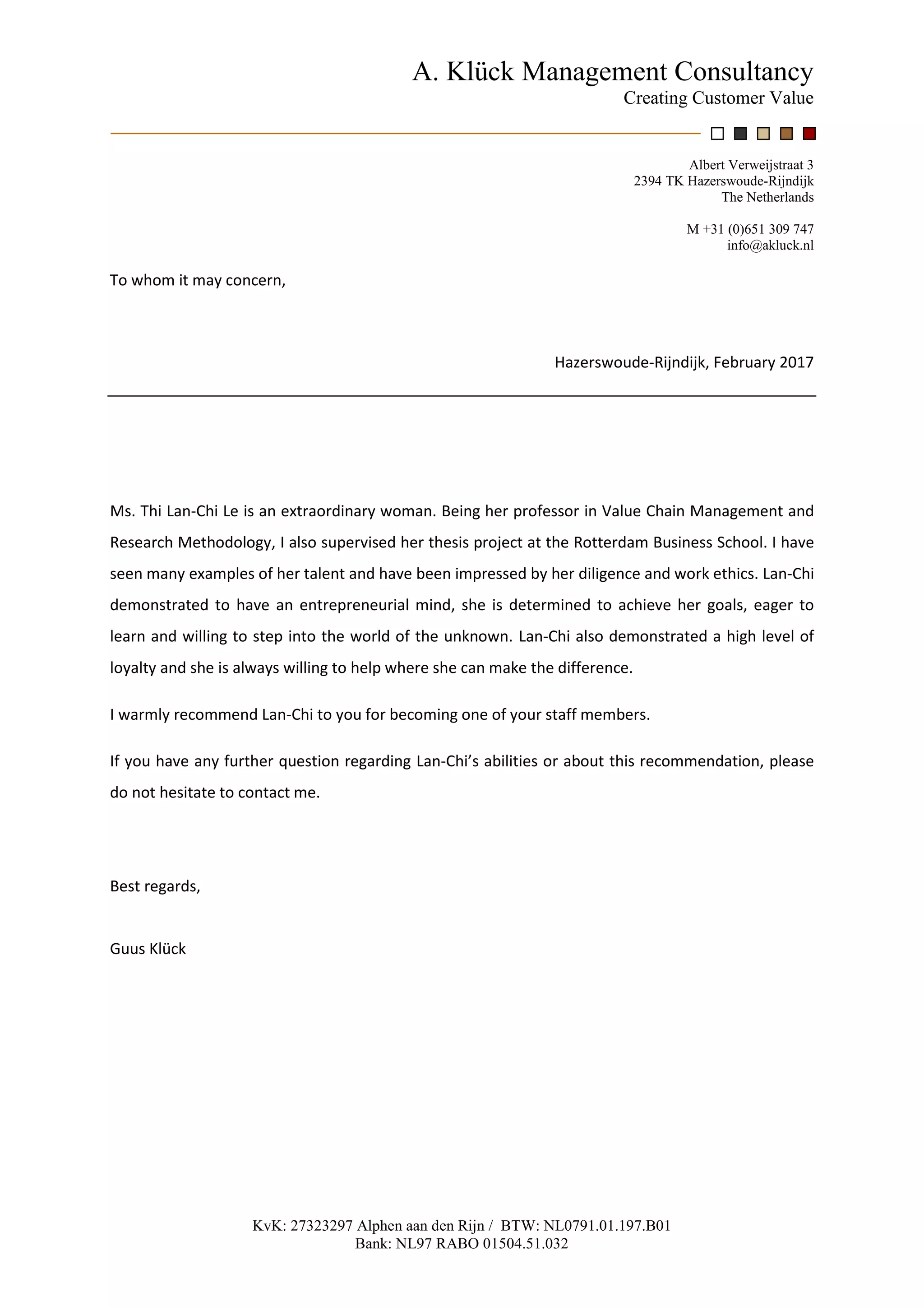 Reference Letter | PDF