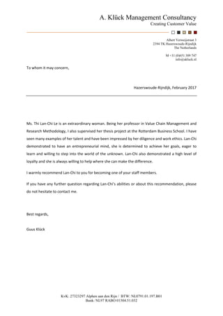 Reference Letter | PDF