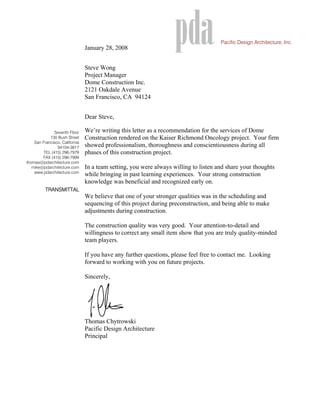 Recommendation Letters | PDF