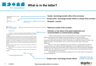 Recommendation Letter To Inventors Final | PPT