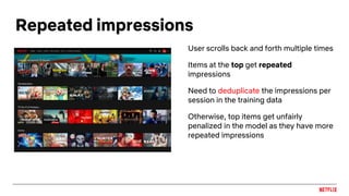 Recommendation Modeling with Impression Data at Netflix | PPT