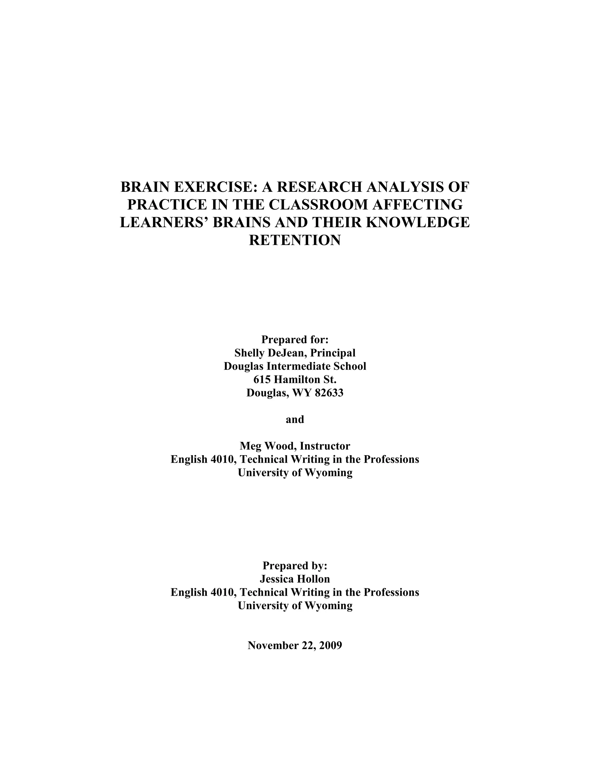 Recommendation Report | DOCX