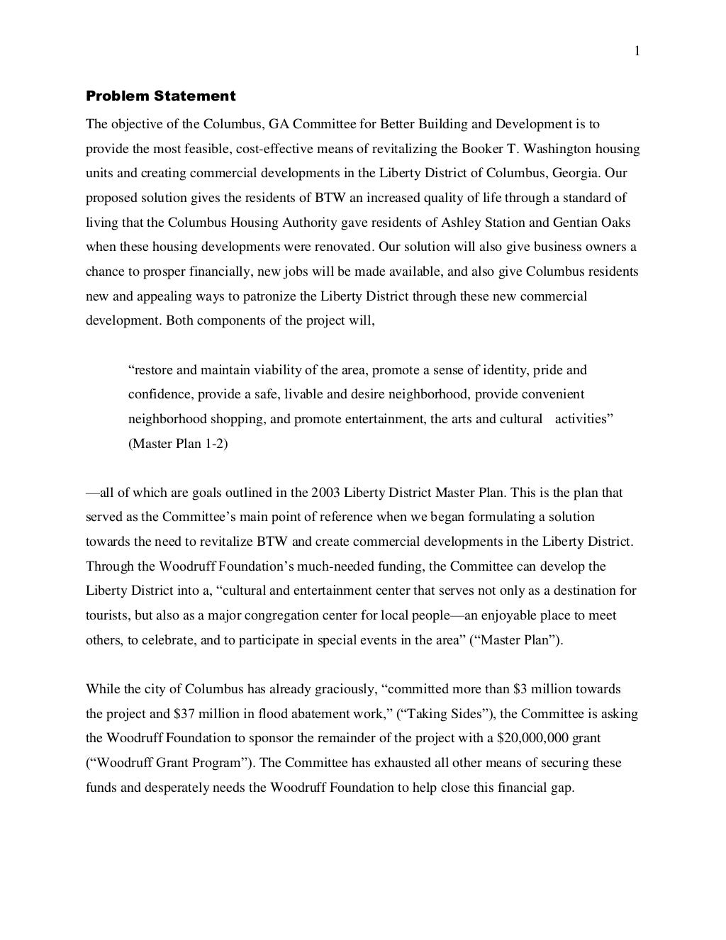 Recommendation Report and Proposal Project