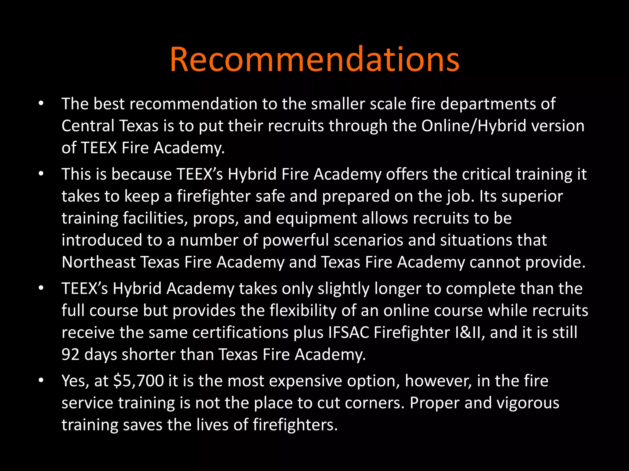 Recommendation Report Presentation | PPTX