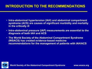 WSACS Recommendations | PPT