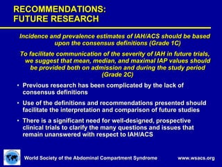 WSACS Recommendations | PPT