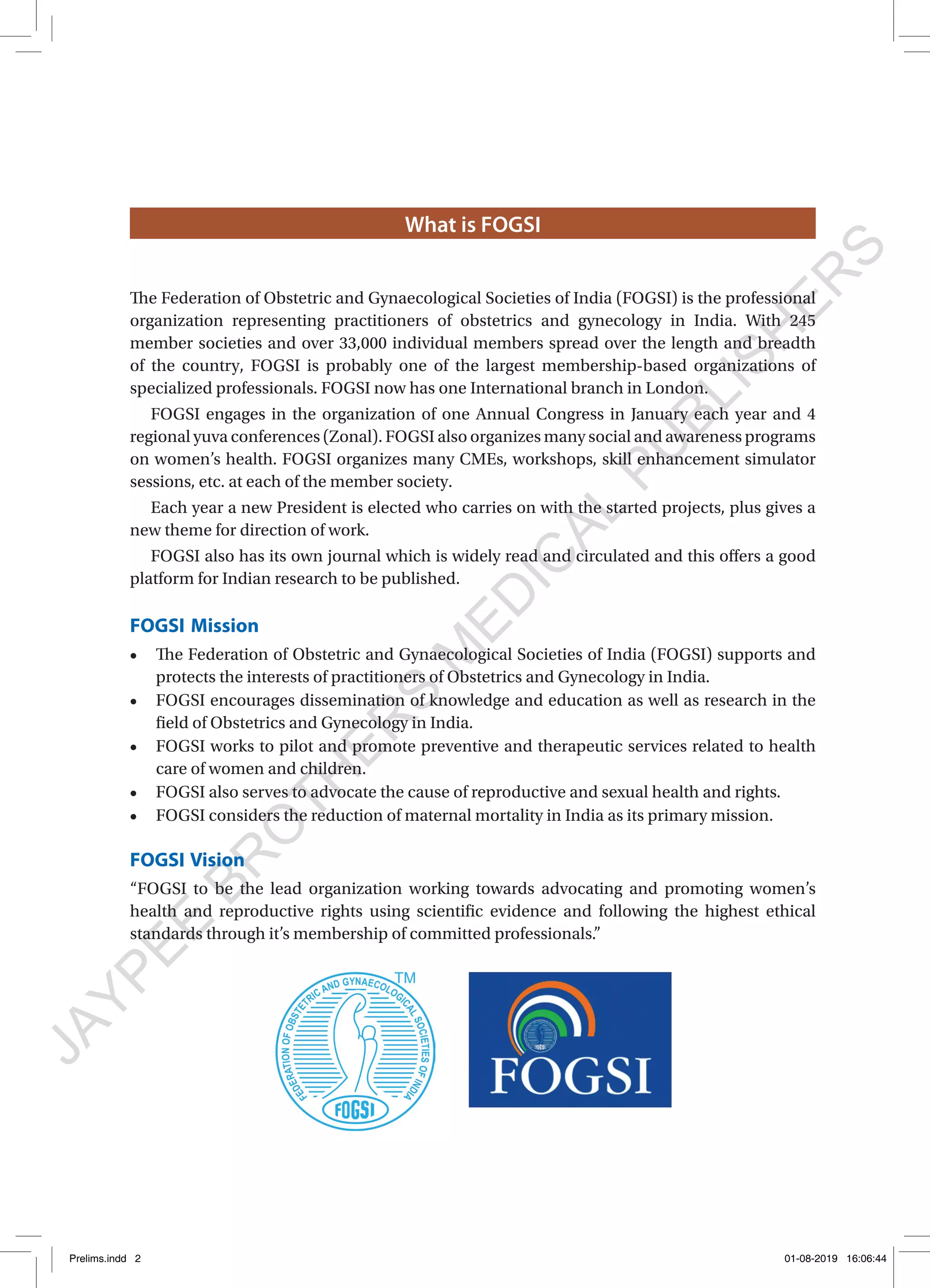 FOGSI INTERNATIONAL WOMEN’S HEALTH SUMMIT | PDF