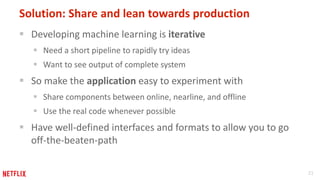 Recommendations for Building Machine Learning Software | PPTX
