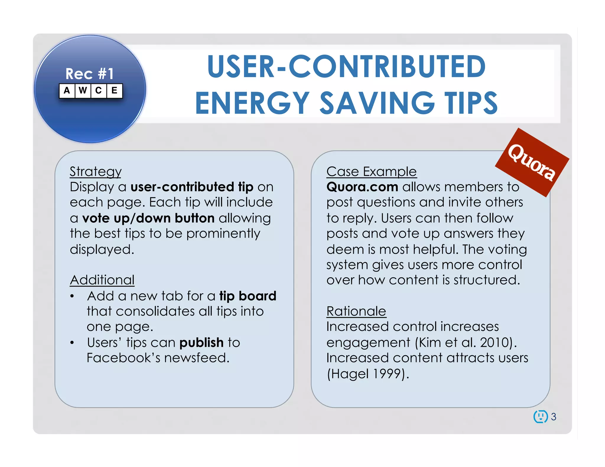 Community-Building Feature Recommendations for Opower's Social Platform ...