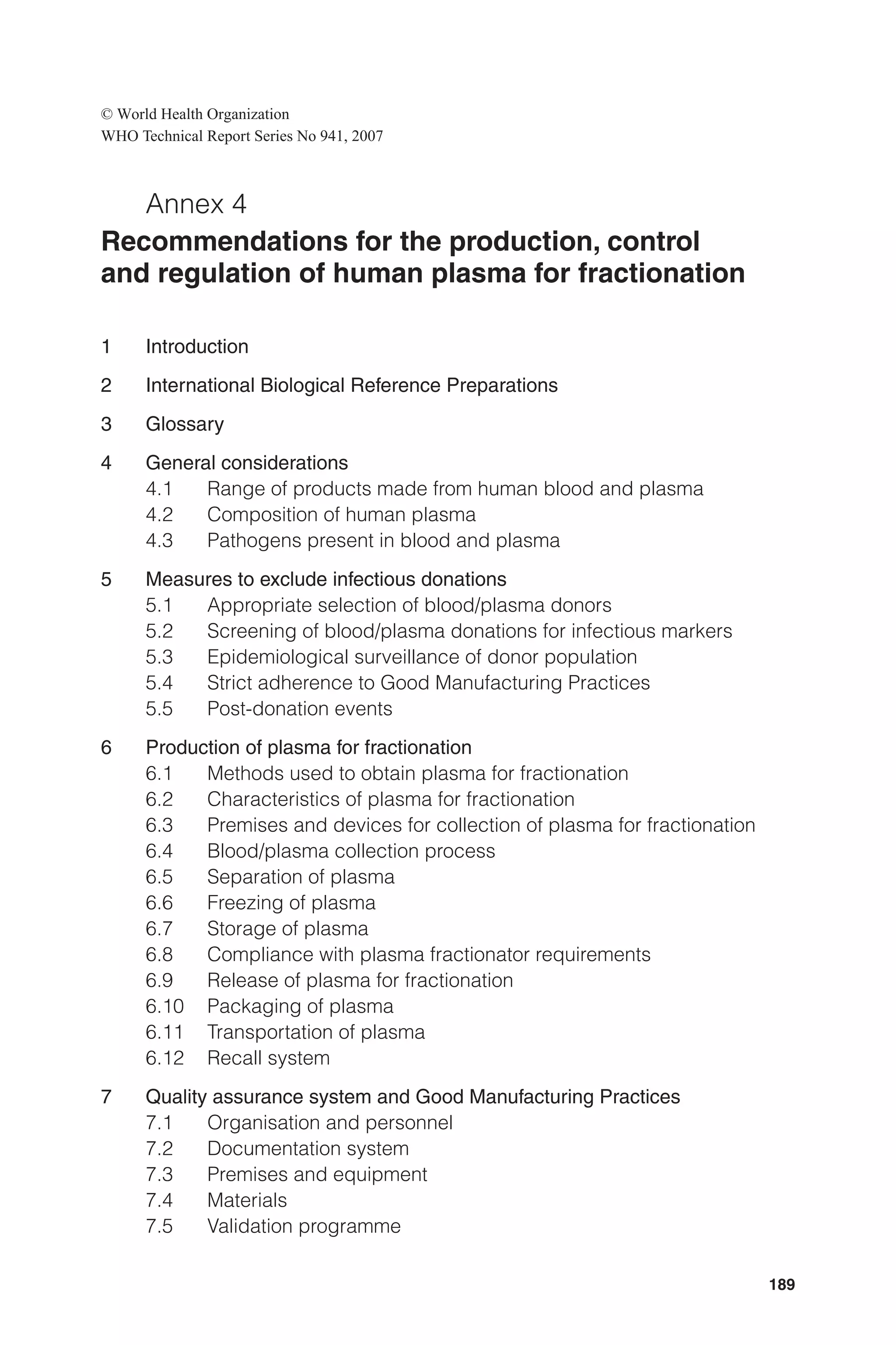 Recommendations for the production, control & regulation of human ...