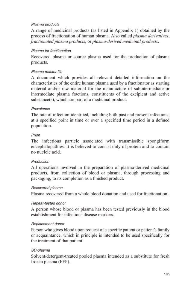 Recommendations for the production, control & regulation of human ...
