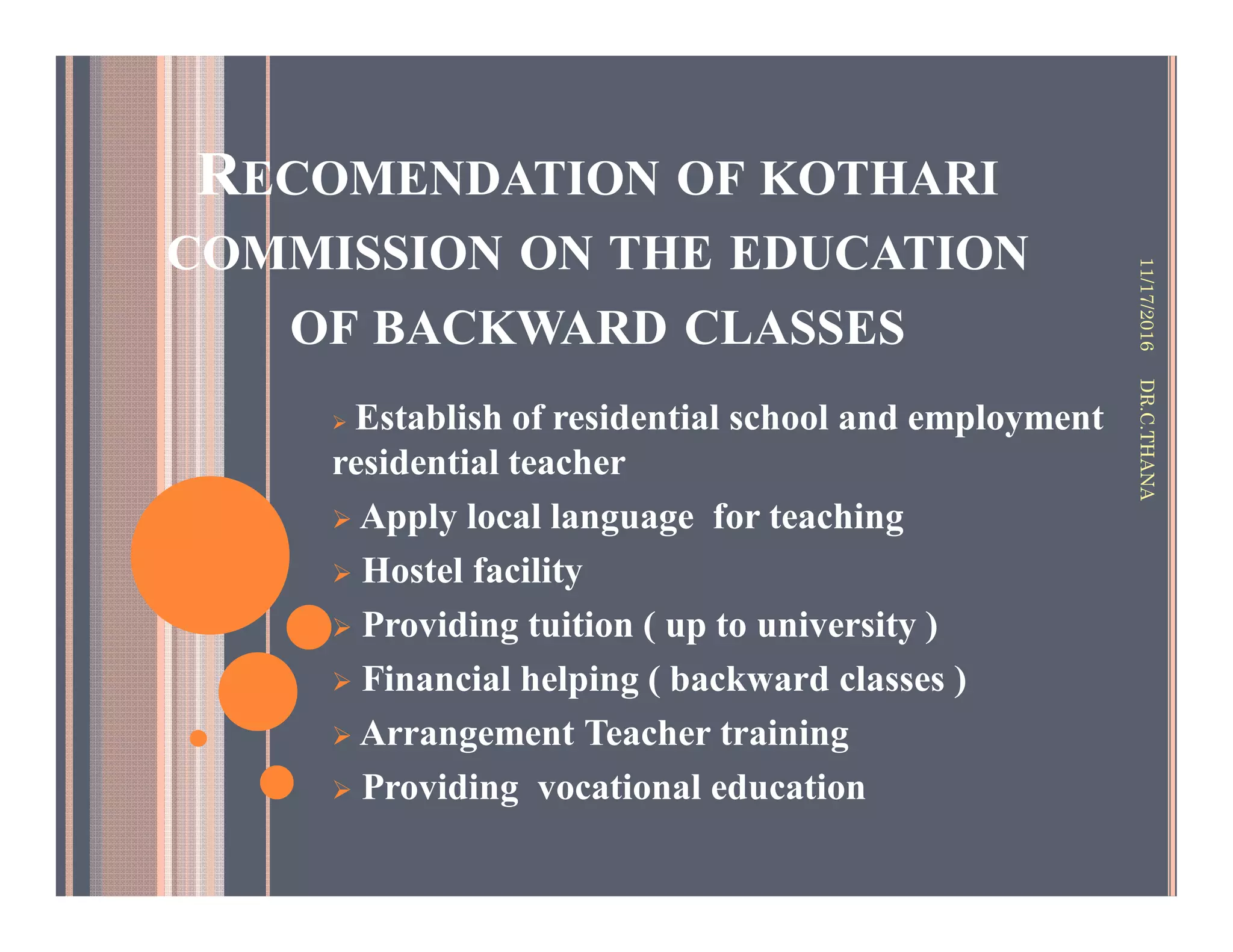 Recommendations of Kothari Commission | PDF