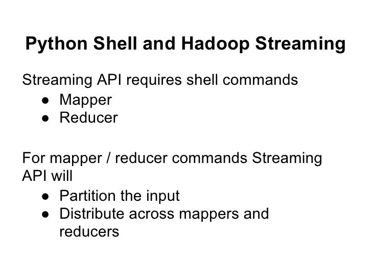 Recommendations With Hadoop Streaming And Python