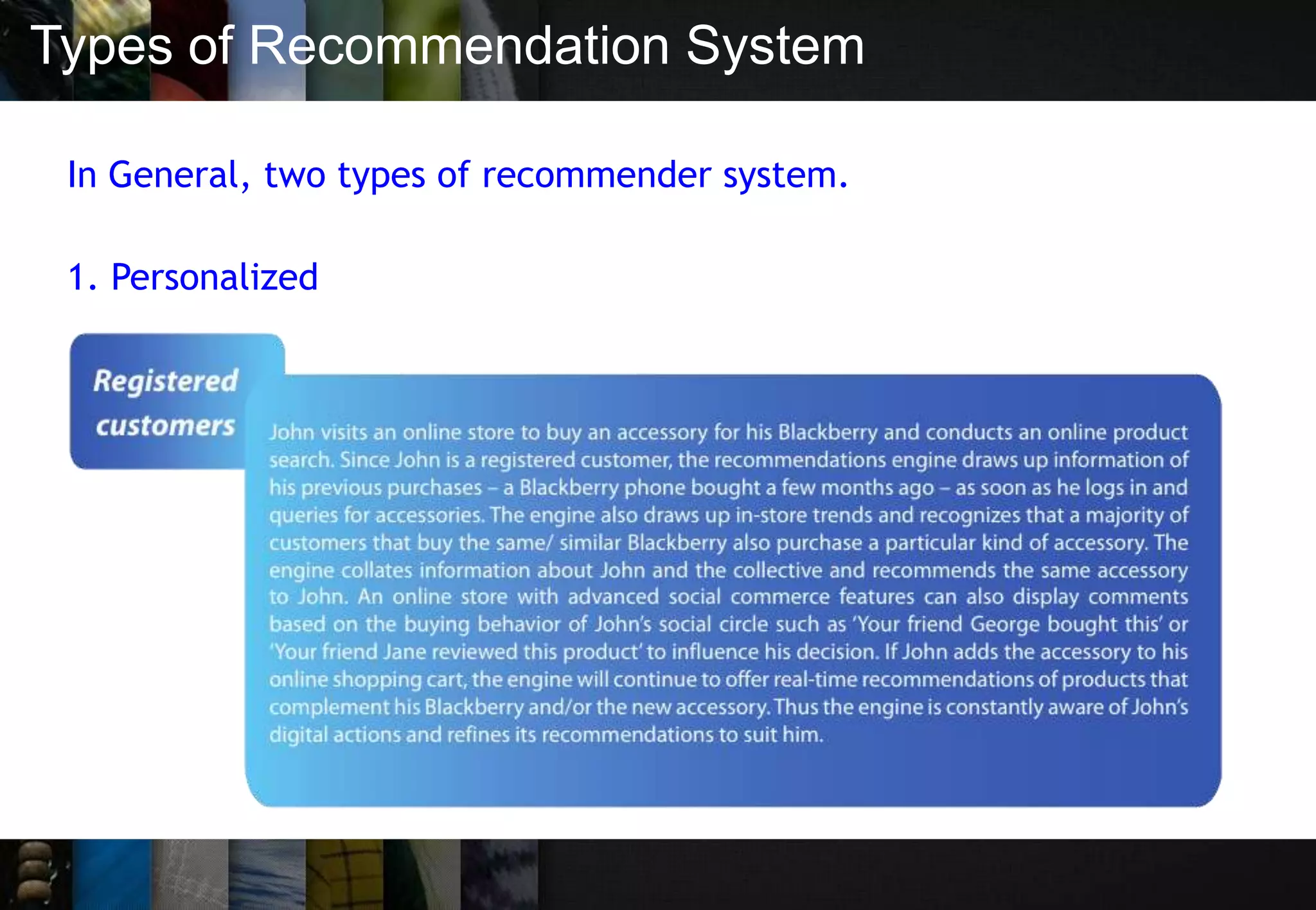 Recommendation system | PPT