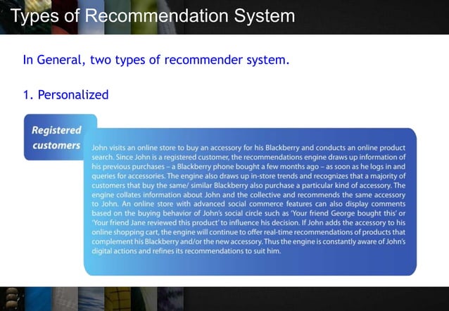 Recommendation system | PPT