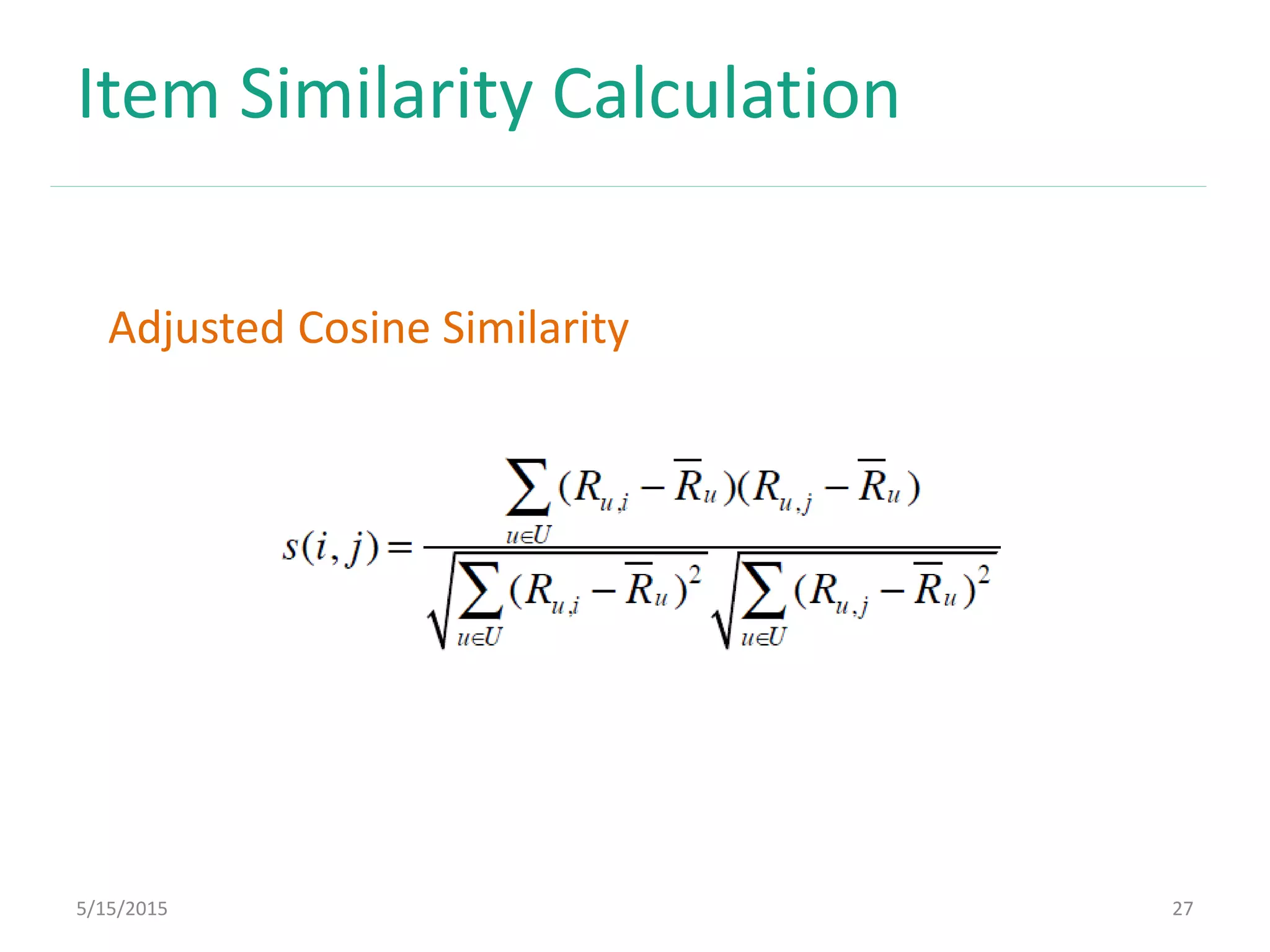 Recommendation system | PPTX