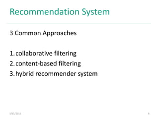 Recommendation system | PPTX