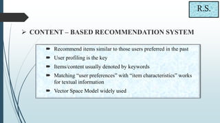 Recommendation system | PPT