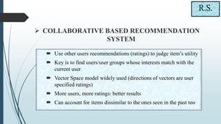 Recommendation system | PPTX