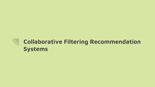 Introduction to Recommendation Systems | PPT
