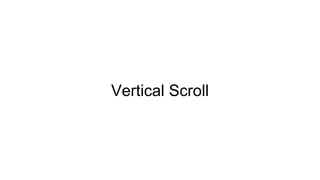 Recommendation systems: Vertical and Horizontal Scrolls | PPT