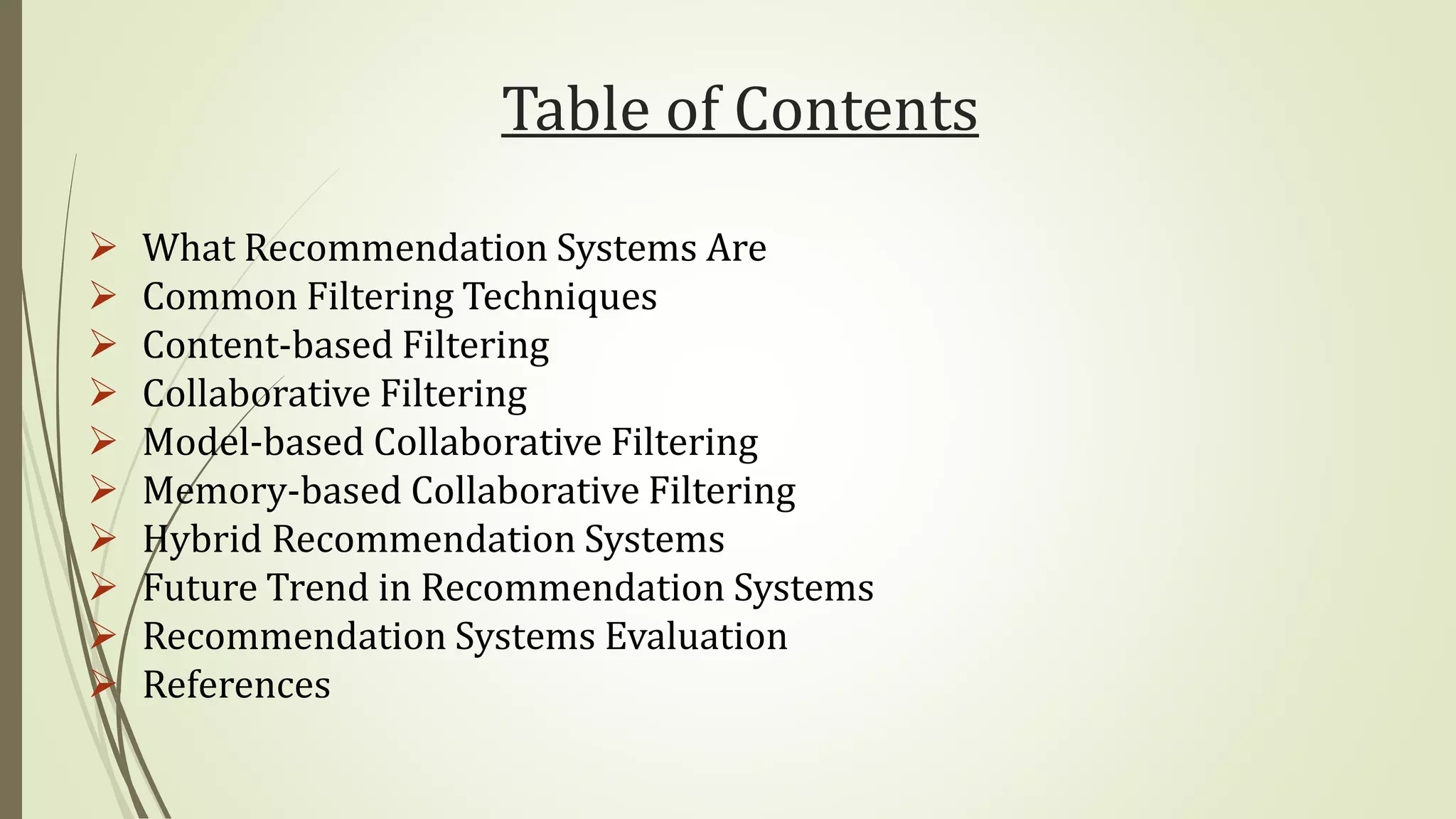 Recommendation Systems Basics | PPTX