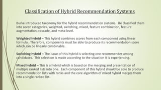 Recommendation Systems Basics | PPTX | Operating Systems | Computer ...
