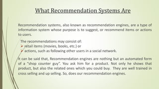 Recommendation Systems Basics | PPTX | Operating Systems | Computer ...