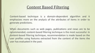 Recommendation Systems Basics | PPTX | Operating Systems | Computer ...